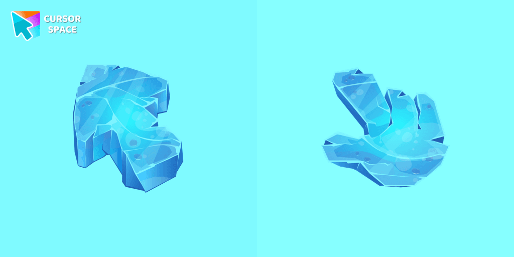 Custom Cursor Ice Texture For Google Chrome - Cursor Pack | Cursor Space